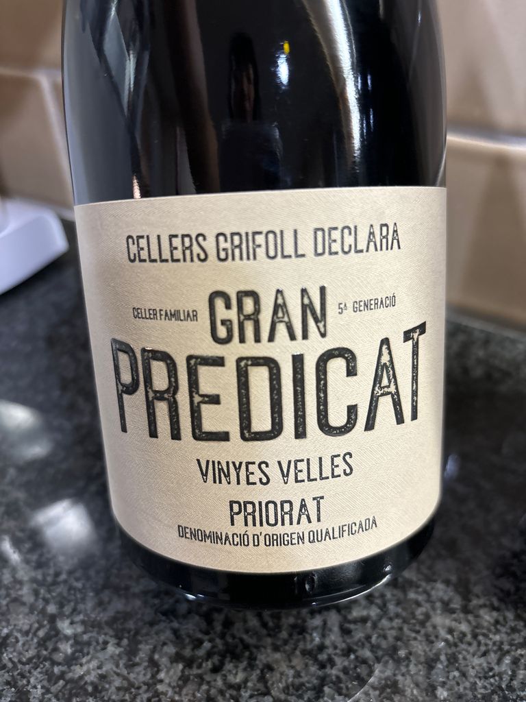 2018 Cellers Grifoll Declara Priorat Gran Predicat, Spain, Catalunya ...