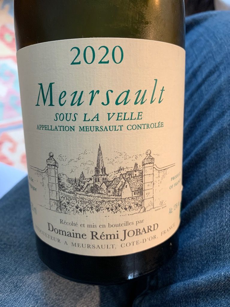 2020 Domaine Rémi Jobard Meursault Sous La Velle, France, Burgundy ...