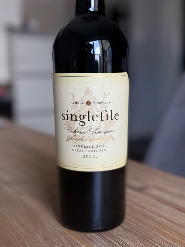 2022 Singlefile Estate Cabernet Sauvignon Single Vineyard, Australia ...