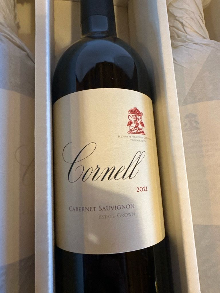 2021 Cornell Vineyards Cabernet Sauvignon Estate, USA, California ...