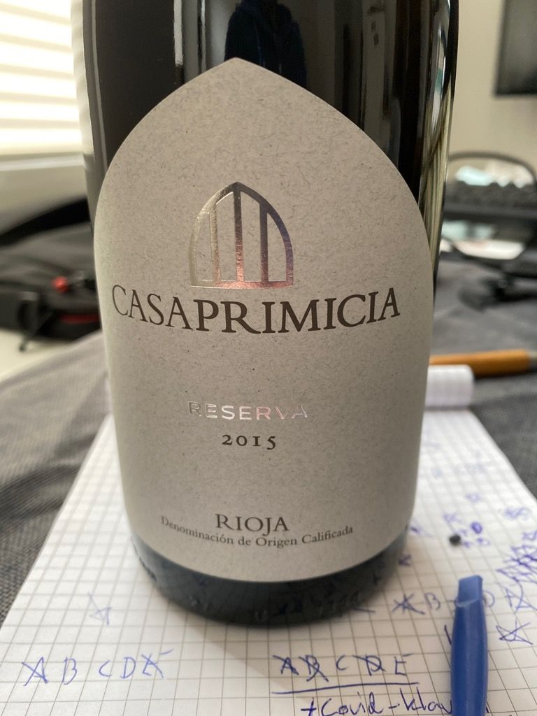 2016 Bodegas Primicia Rioja Reserva, Spain, La Rioja, Rioja - CellarTracker