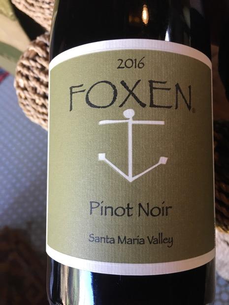 2016 Foxen Pinot Noir Santa Maria Valley, USA, California, Central ...