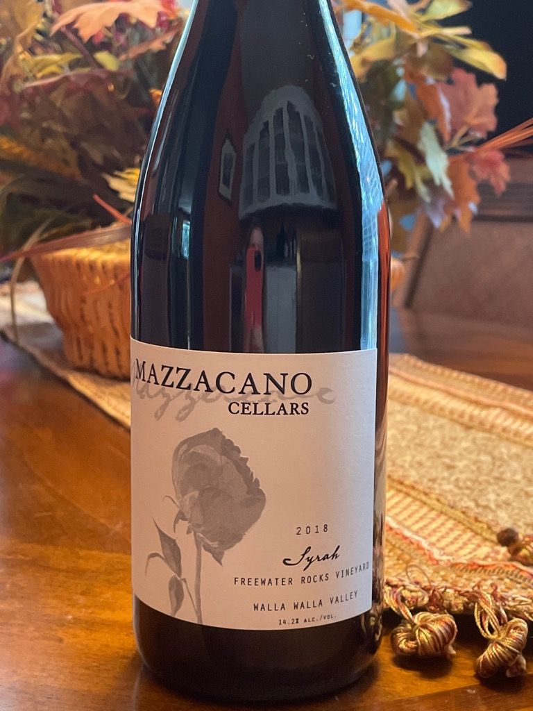 2019 Mazzacano Cellars Syrah Freewater Rocks Vineyard, USA, Washington ...