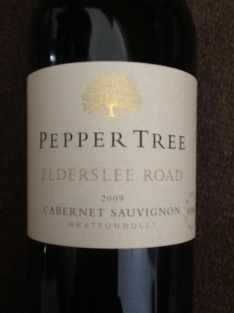 2009 Pepper Tree Cabernet Sauvignon Elderslee Road, Australia, South ...
