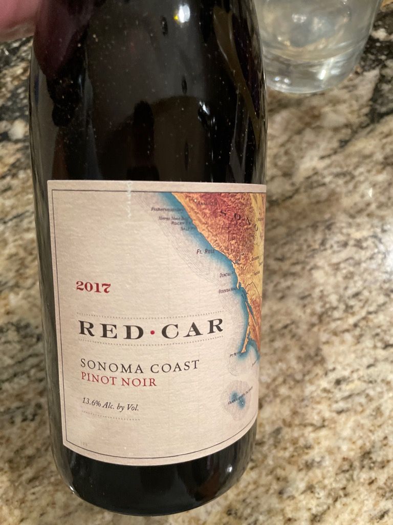 2017 Red Car Pinot Noir Sonoma Coast, USA, California, Sonoma County ...