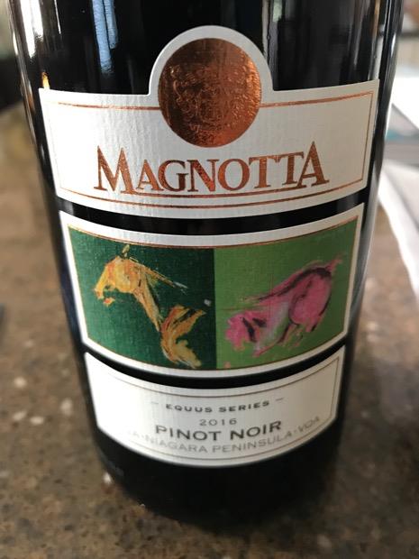 2015 Magnotta Pinot Noir Equus Series, Canada, Ontario, Niagara ...