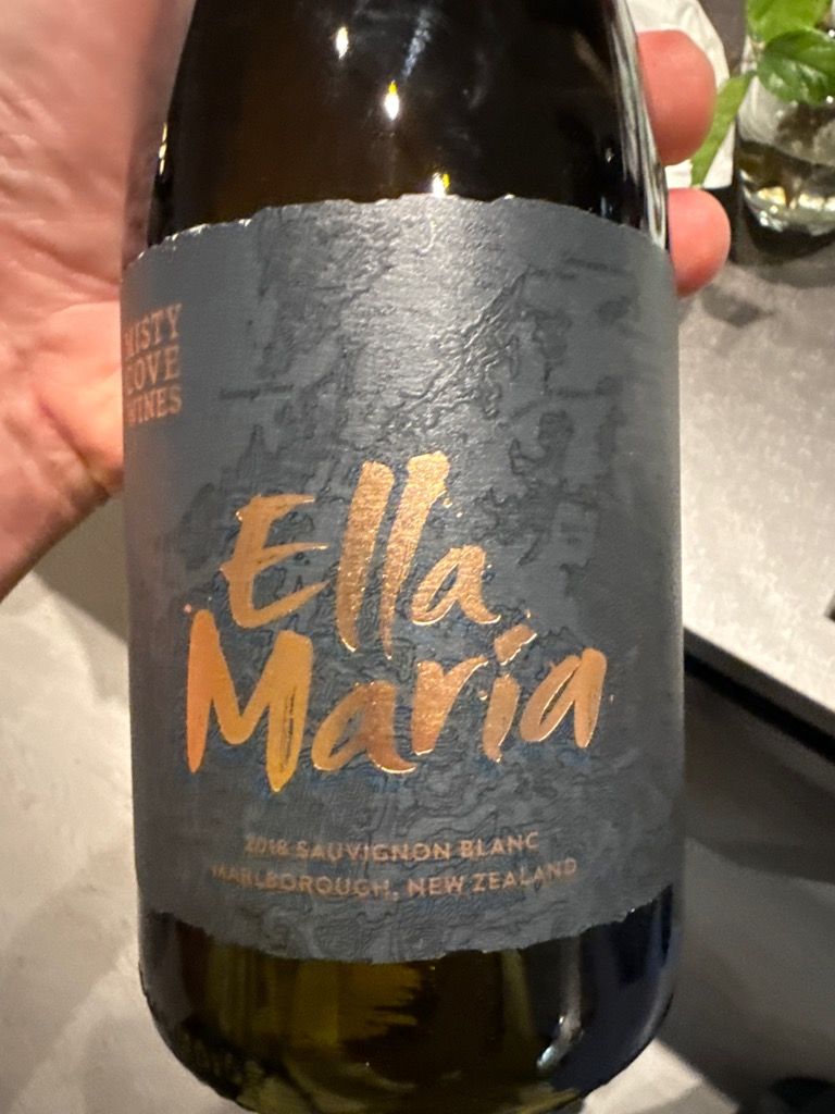 2018 Misty Cove Sauvignon Blanc Ella Maria, New Zealand, South Island ...