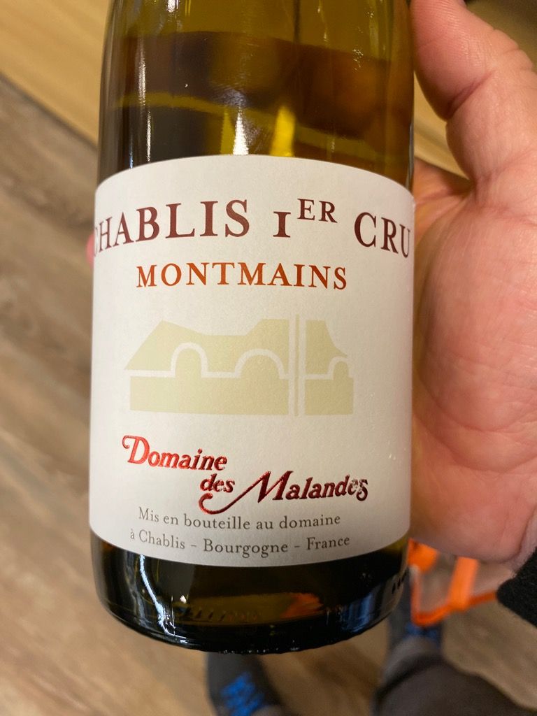 2021 Domaine des Malandes Chablis 1er Cru Montmains, France, Burgundy ...