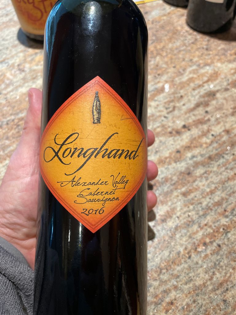 2016 Longhand Wines Cabernet Sauvignon, USA, California, Sonoma County ...
