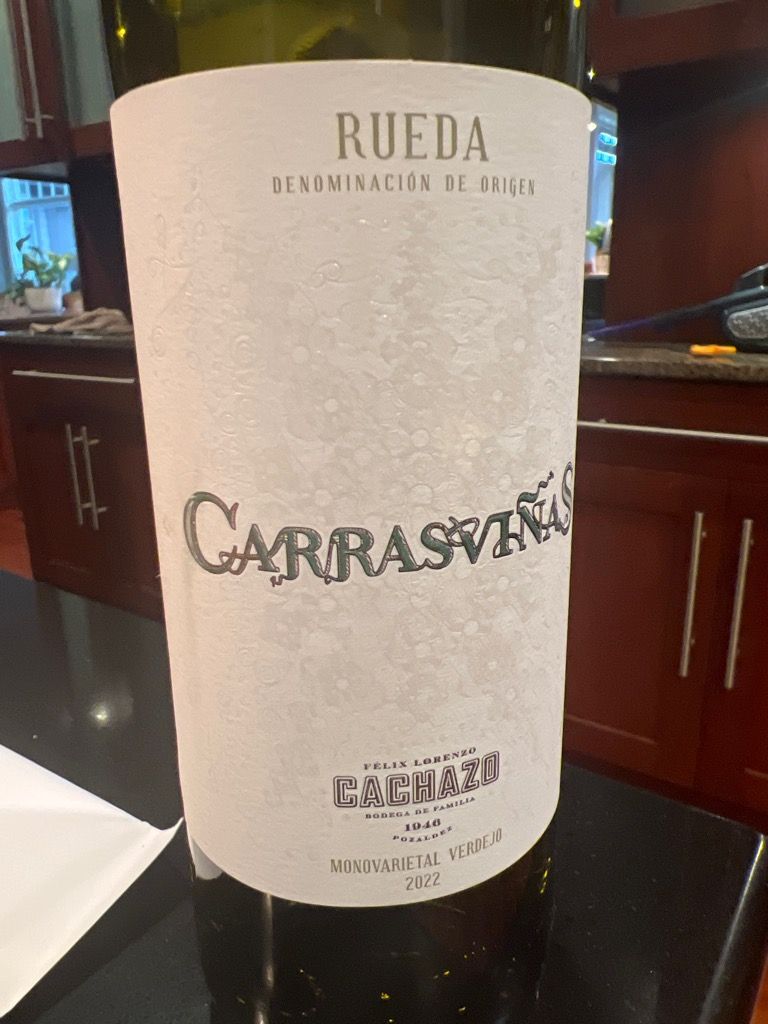 2022 Bodegas Felix Lorenzo Rueda Cachazo Carrasviñas, Spain, Castilla y ...