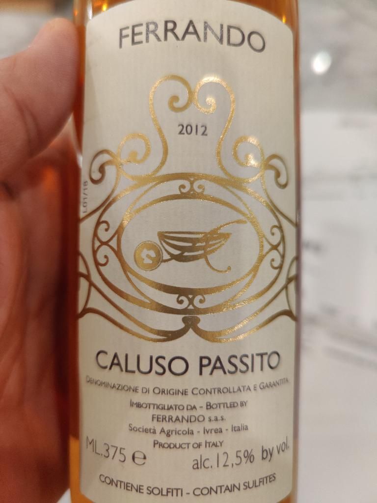 2009 Ferrando Erbaluce Caluso Passito Vigneto Cariola, Italy, Piedmont ...