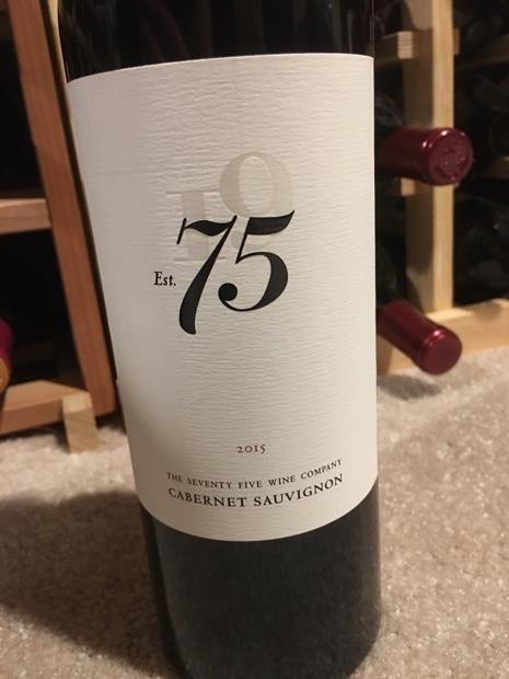 2015 The Seventy Five Wine Company Cabernet Sauvignon, USA, California ...