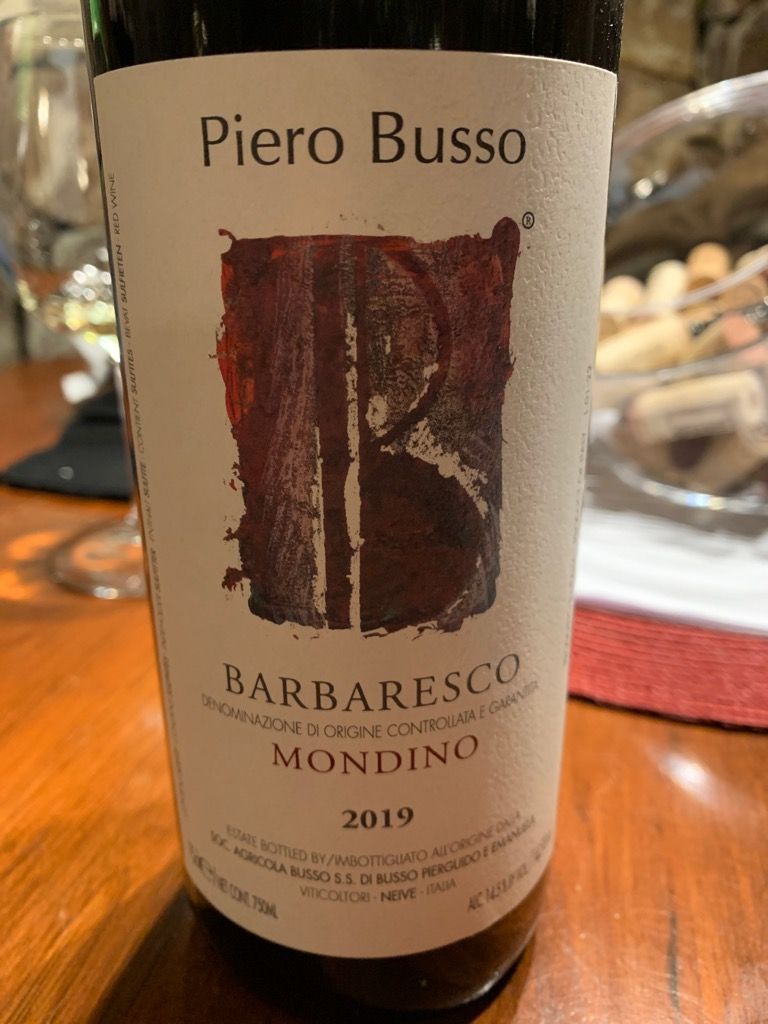2019 Piero Busso Barbaresco Mondino, Italy, Piedmont, Langhe ...