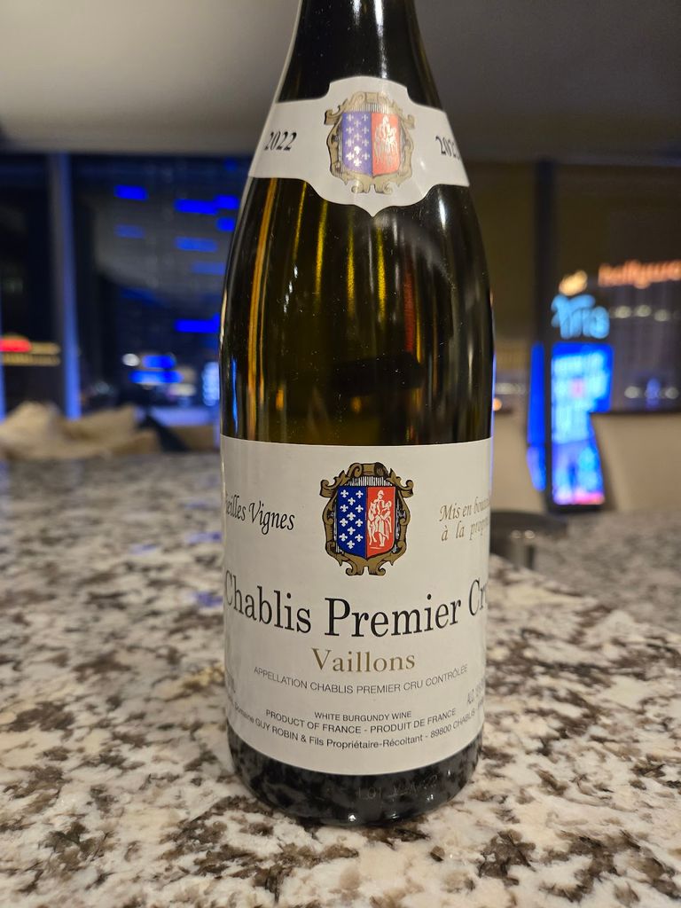 2022 Domaine Guy Robin et Fils Chablis 1er Cru Vaillons Vieilles Vignes ...