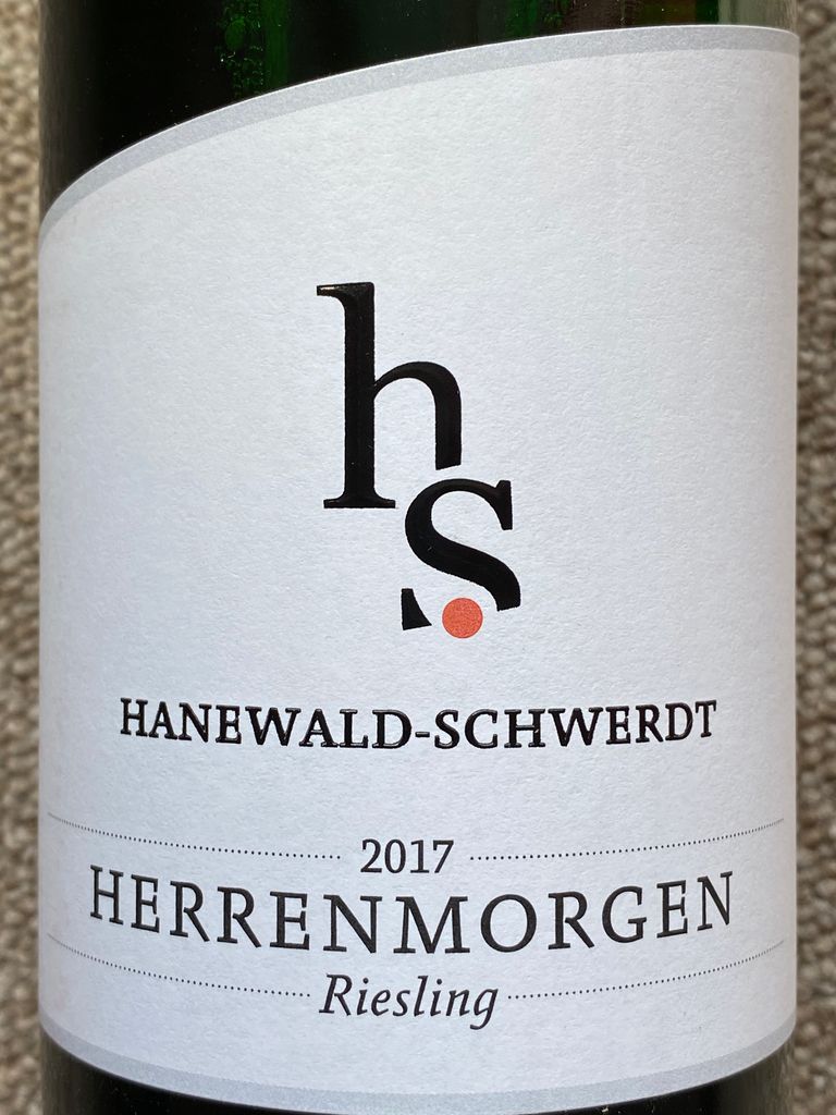 2021 Weingut Hanewald-Schwerdt Riesling Herrenmorgen, Germany, Pfalz ...