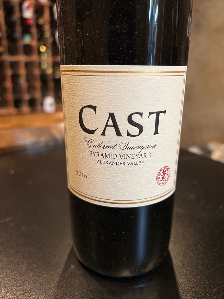 2016 Cast Wines Cabernet Sauvignon Pyramid Vineyard, USA, California ...