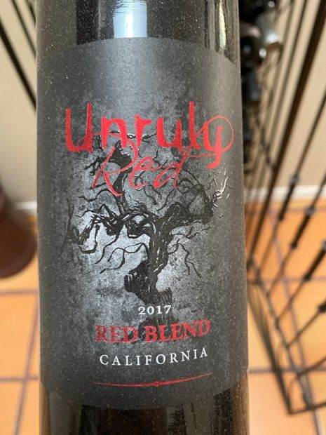 2017 Unruly Wine Cellars Unruly Red, USA, California - CellarTracker