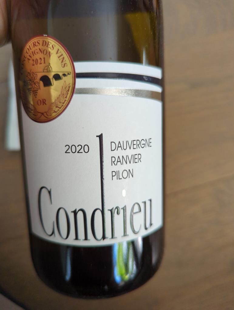 2021 Dauvergne Ranvier Condrieu Pilon, France, Rhône, Northern Rhône ...