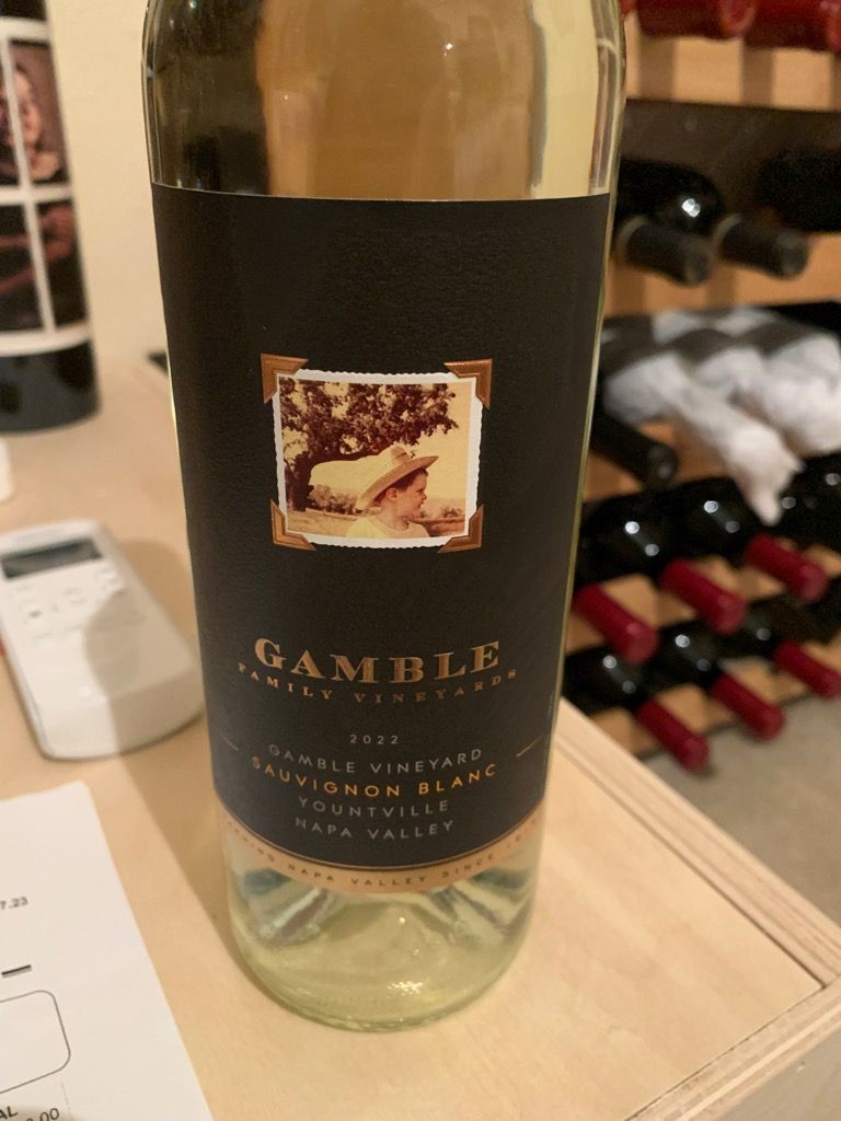 2024 Gamble Family Vineyards Sauvignon Blanc Gamble Vineyard, USA ...