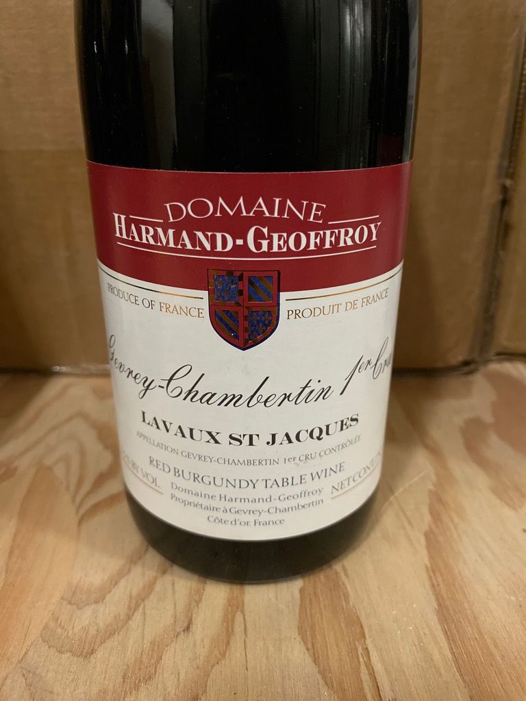 2015 Domaine Harmand-Geoffroy Gevrey-Chambertin 1er Cru Lavaux St ...