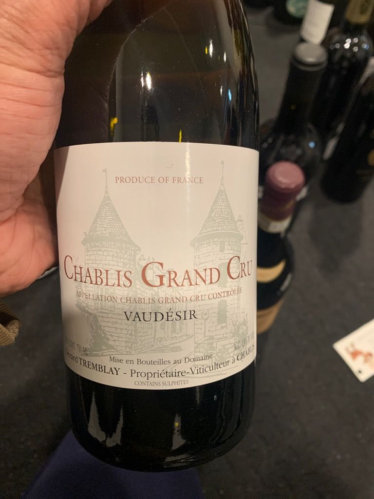2020 Gérard Tremblay Chablis Grand Cru Vaudésir, France, Burgundy ...