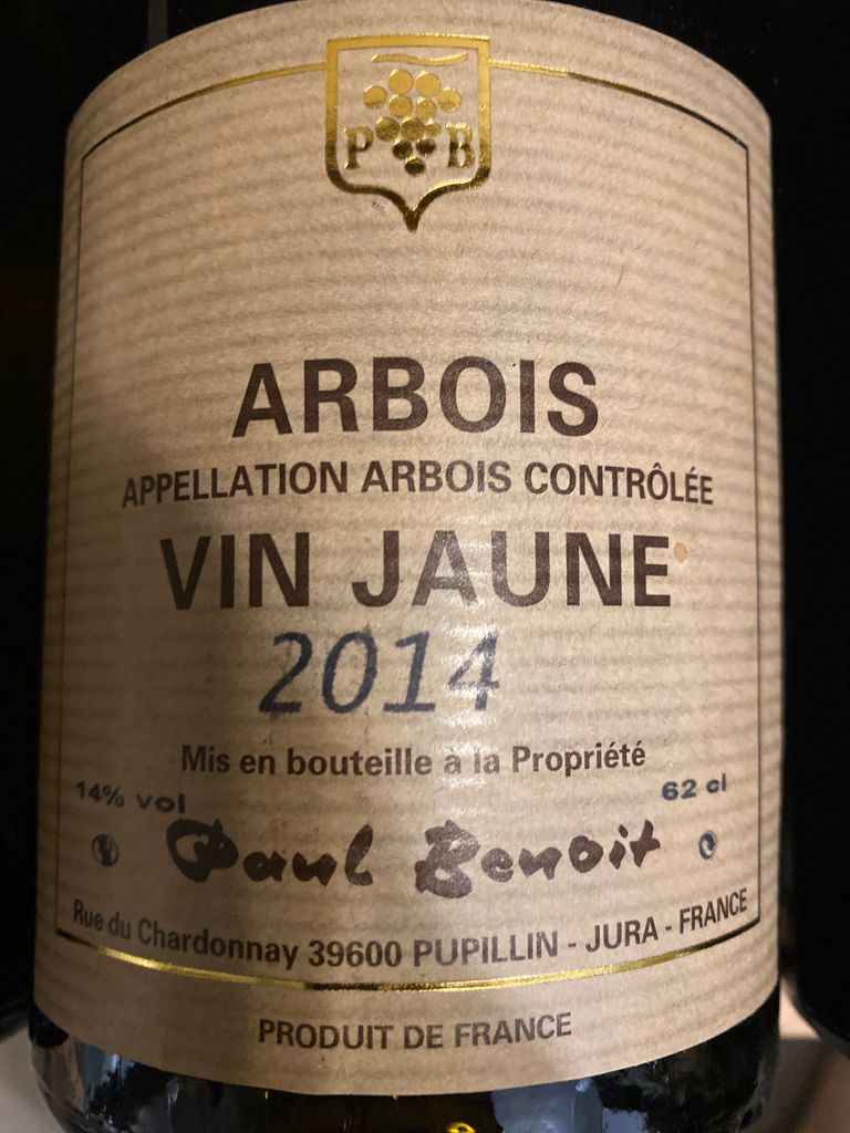 2013 Paul Benoit & fils Arbois Vin Jaune, France, Jura, Arbois ...