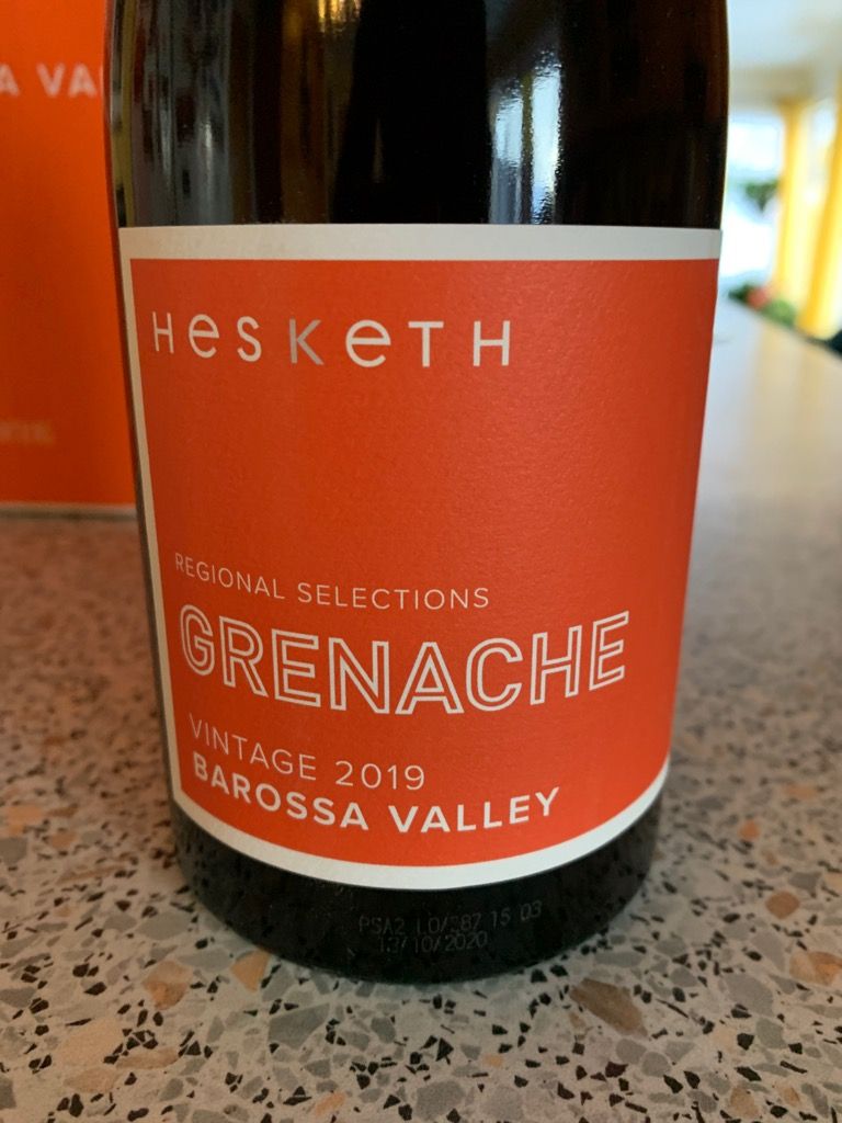 2019 Hesketh Grenache Regional Selections, Australia, South Australia ...