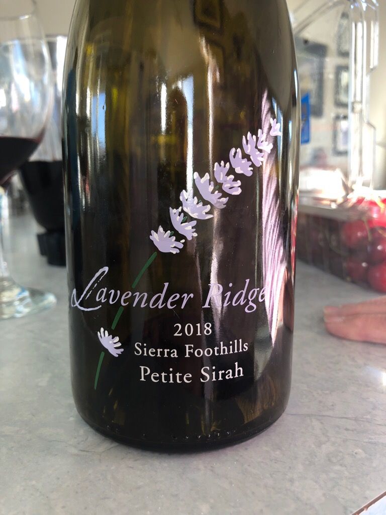 2019 Lavender Ridge Petite Sirah, USA, California, Sierra Foothills ...