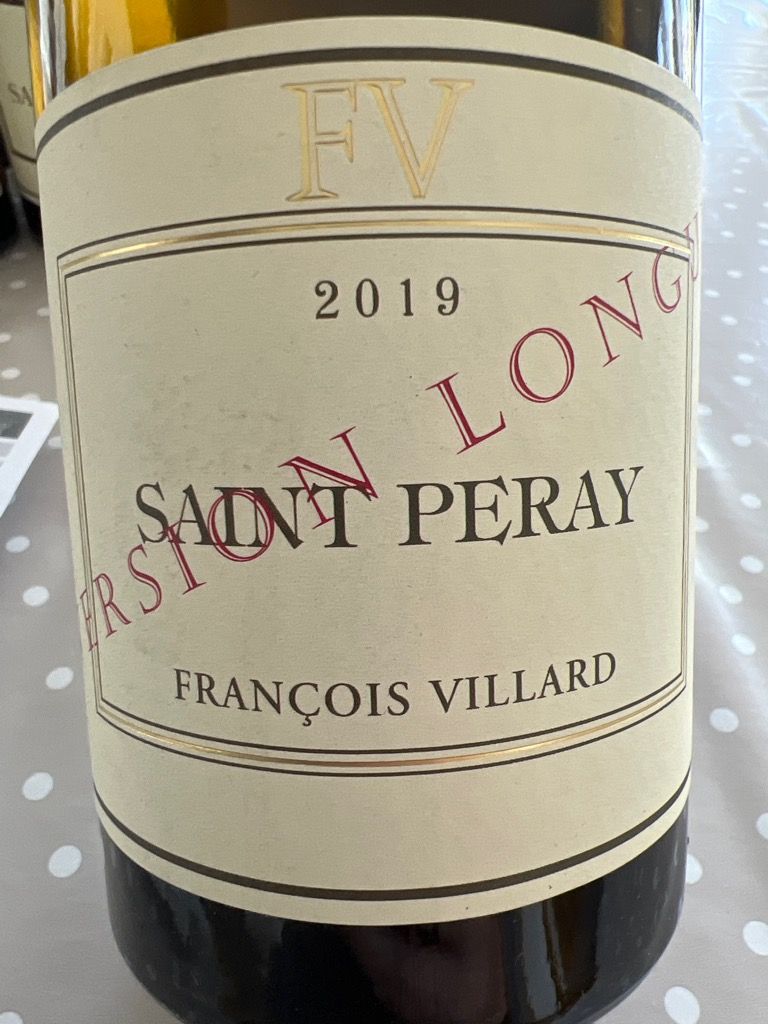 2021 François Villard St. Péray Version Longue, France, Rhône, Northern ...