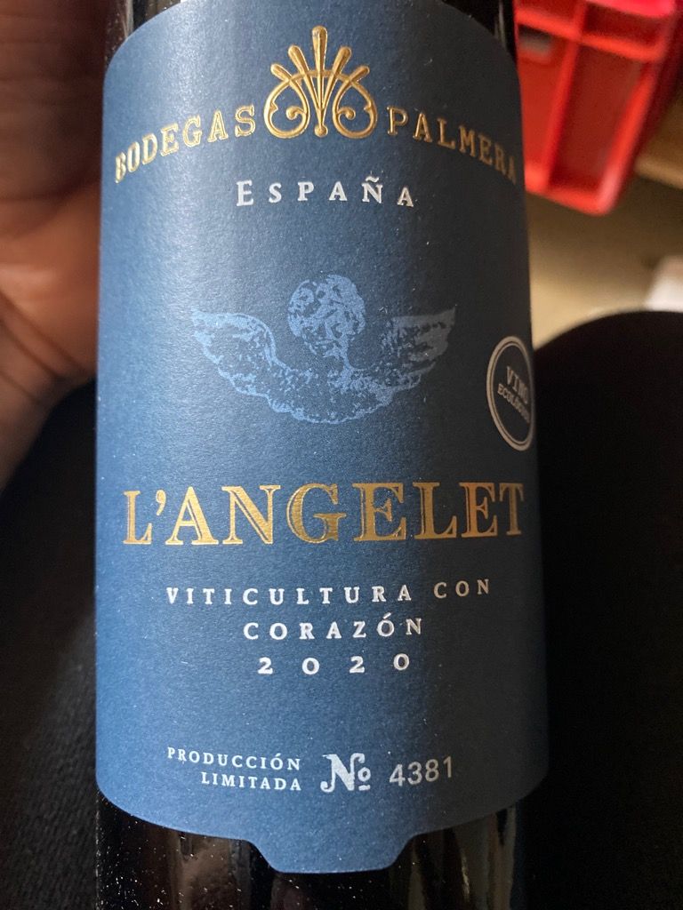 2020 Bodegas Palmera Utiel-Requena L'Angelet, Spain, Valencia, Utiel ...