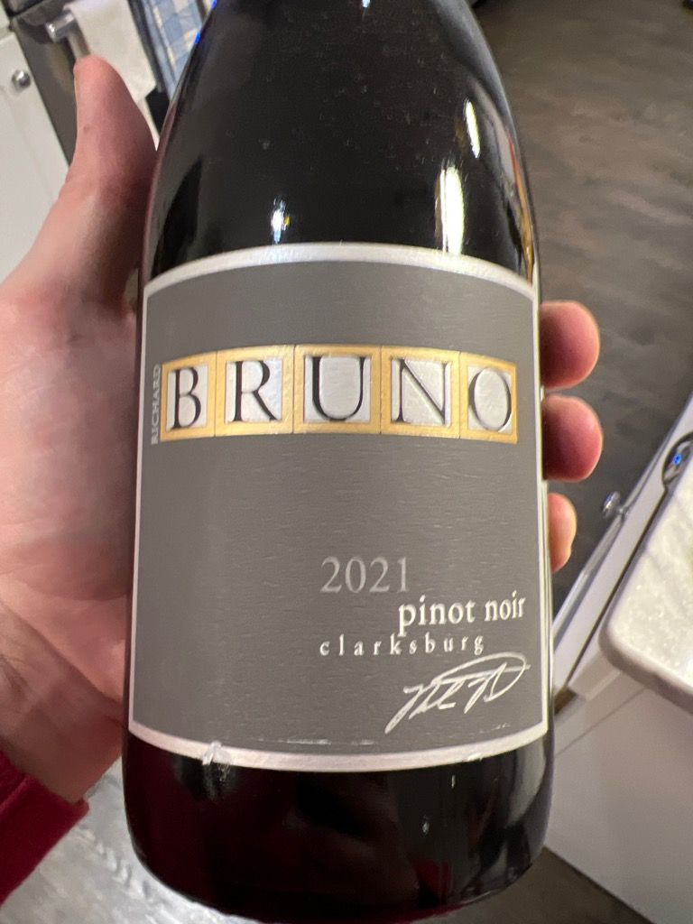 2021 Richard Bruno Pinot Noir, USA, California, Central Valley ...