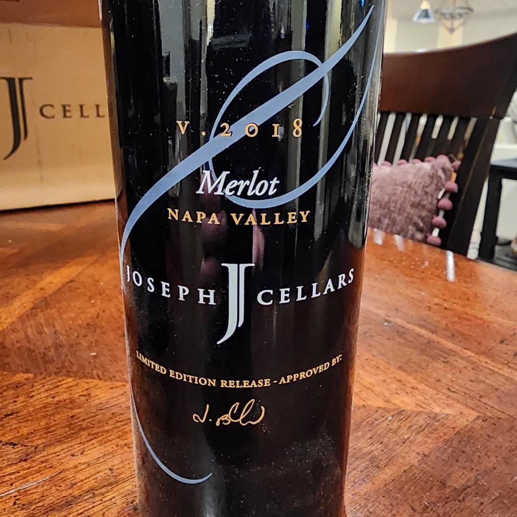 2018 Joseph Cellars Merlot Limited Edition Release, USA, California ...