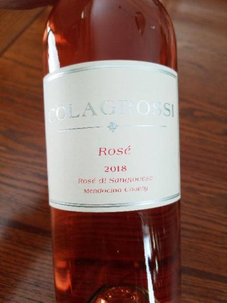 2018 Colagrossi Wines Sangiovese Rosé, USA, California, North Coast ...