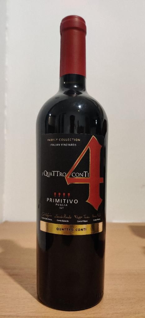 2020 Tenute Quattro Conti Primitivo I Quattro Conti, Italy, Puglia ...