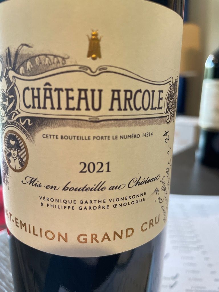2021 Château d'Arcole, France, Bordeaux, Libournais, St. Émilion Grand ...