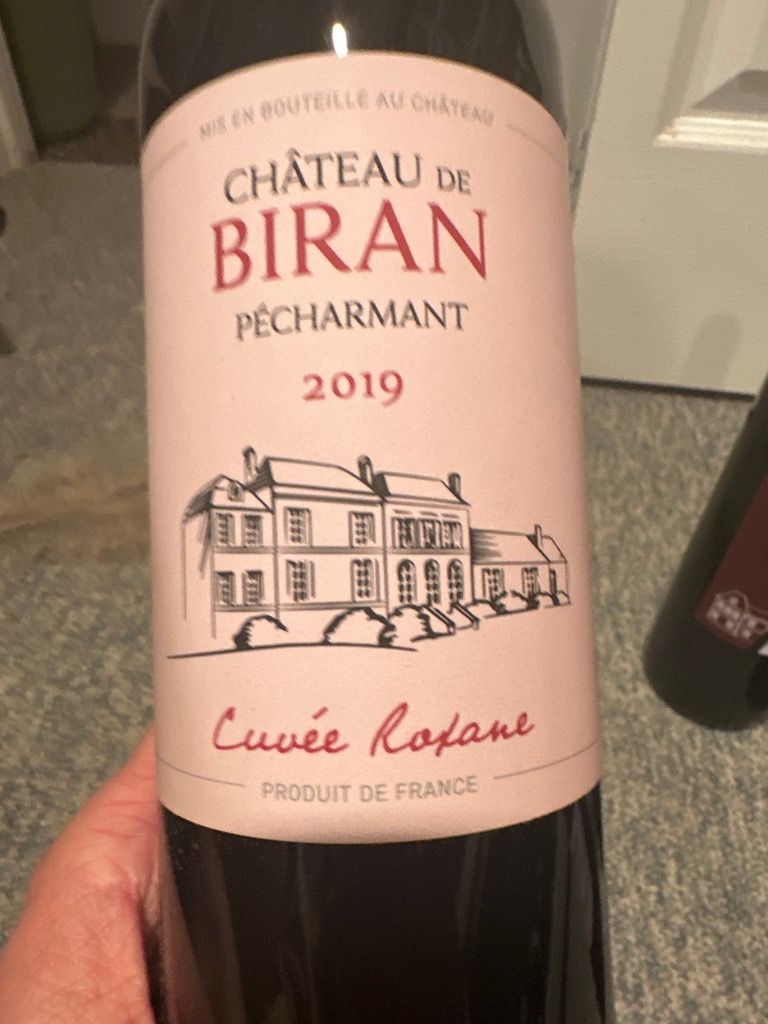 2019 Château de Biran Pécharmant Cuvée Roxane, France, Southwest France ...