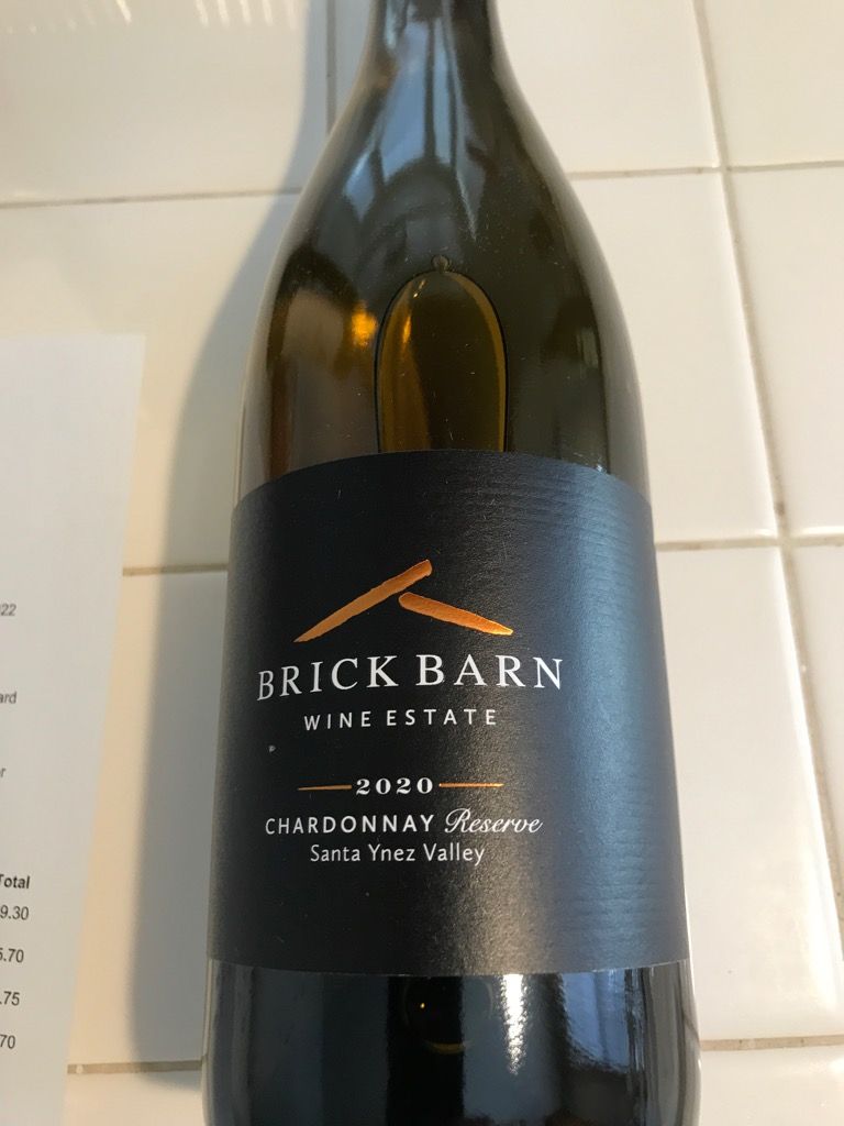 2019 Brick Barn Chardonnay Reserve, USA, California, Central Coast ...