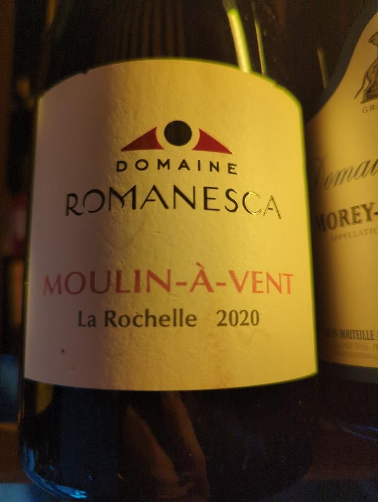2020 Domaine Romanesca Moulin-à-Vent, France, Burgundy, Beaujolais ...