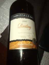 2009 Lidl Riesling Halbtrocken Qualitatswein, Germany, Pfalz ...