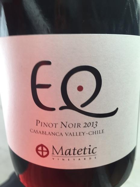 2013 Matetic Vineyards Pinot Noir Corralillo EQ, Chile, San Antonio ...