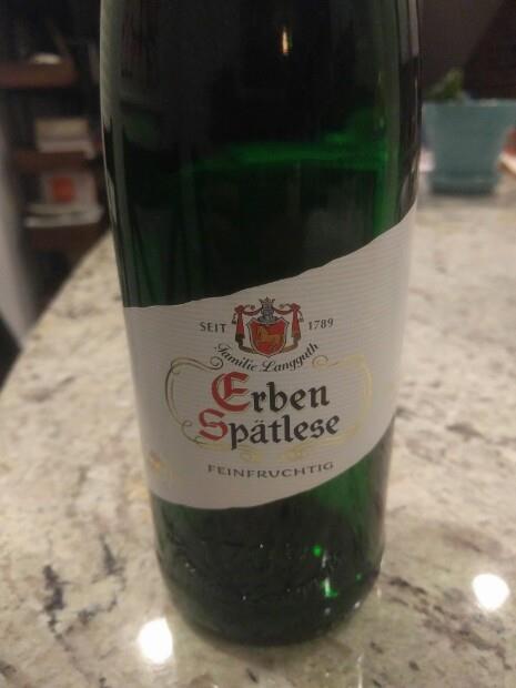 2011 Franz Wilh. Langguth Riesling Erben Spatlese, Germany, Rheinhessen ...