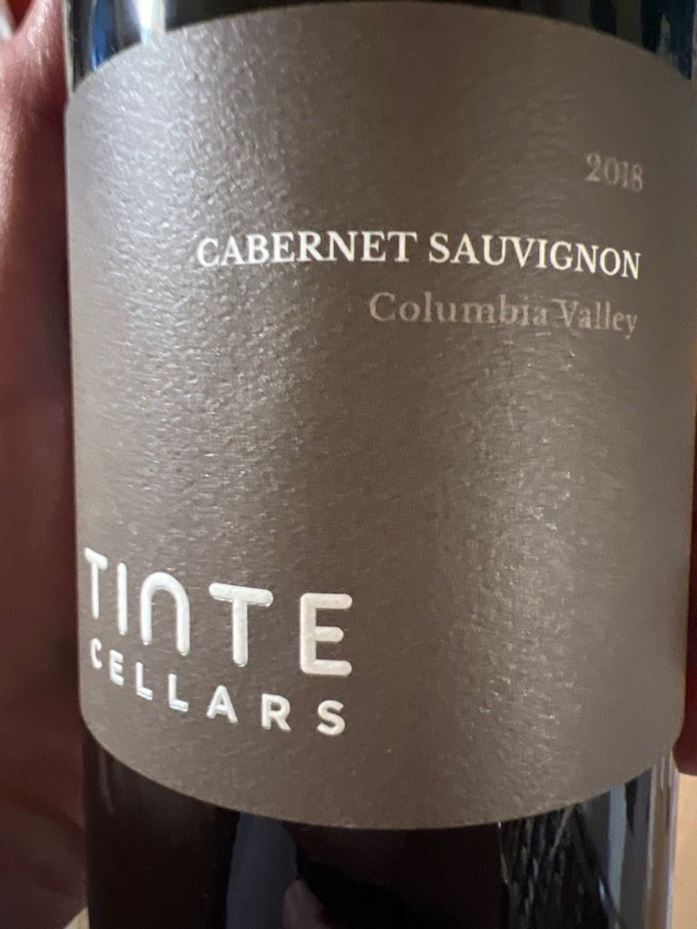 2019 Tinte Cellars Cabernet Sauvignon, USA, Washington, Columbia Valley ...
