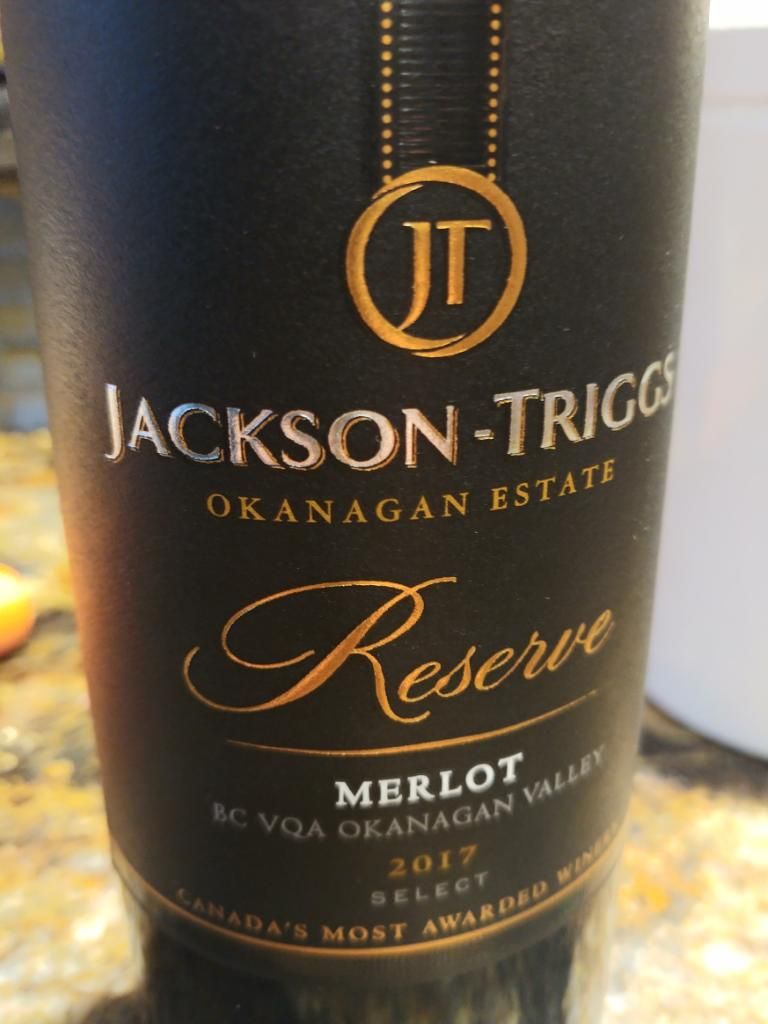 2016 Jackson-Triggs Merlot Reserve, Canada, British Columbia, Okanagan ...