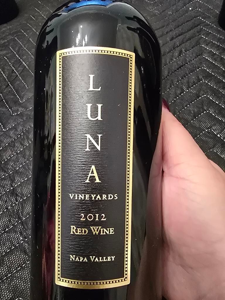 2012 Luna Vineyards, USA, California, Napa Valley - CellarTracker