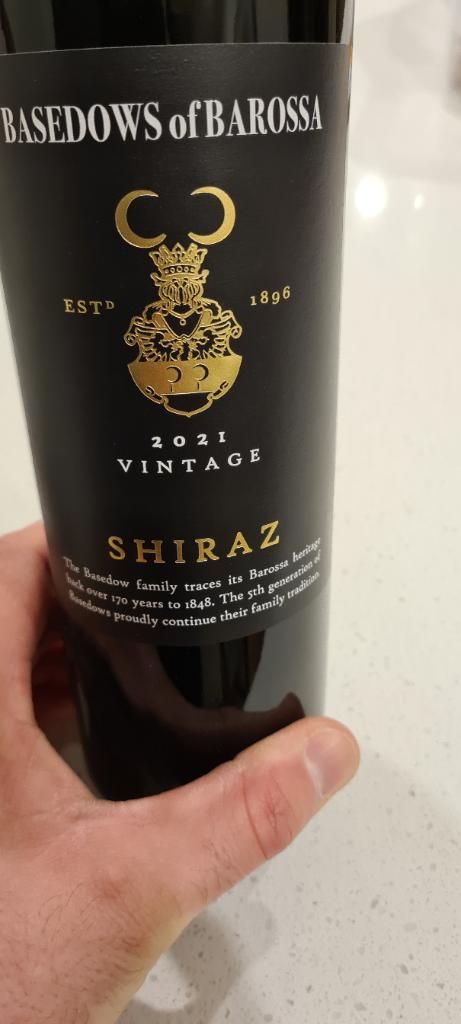 2021 Basedow's Shiraz, Australia, South Australia, Barossa, Barossa ...