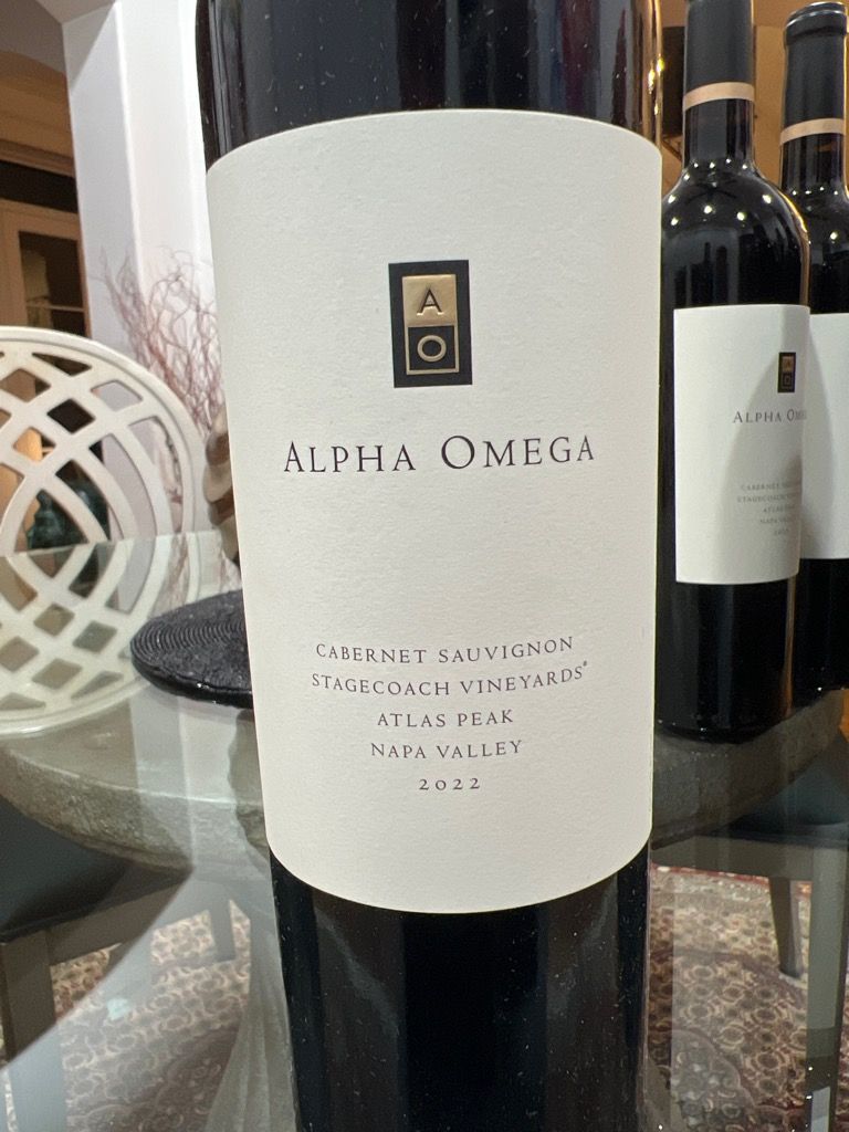 2022 Alpha Omega Cabernet Sauvignon Stagecoach Vineyard, USA ...