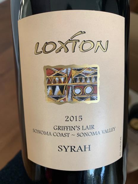 2015 Loxton Syrah Griffin's Lair, USA, California, Sonoma County ...