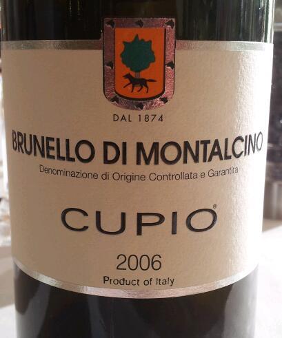 2006 Pinino Brunello di Montalcino Cupio, Italy, Tuscany, Montalcino ...
