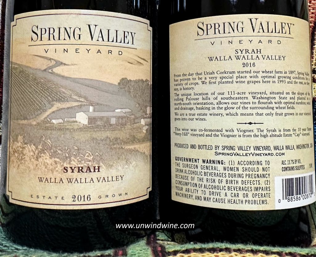2014 Spring Mountain Vineyard Syrah, USA, California, Napa Valley ...
