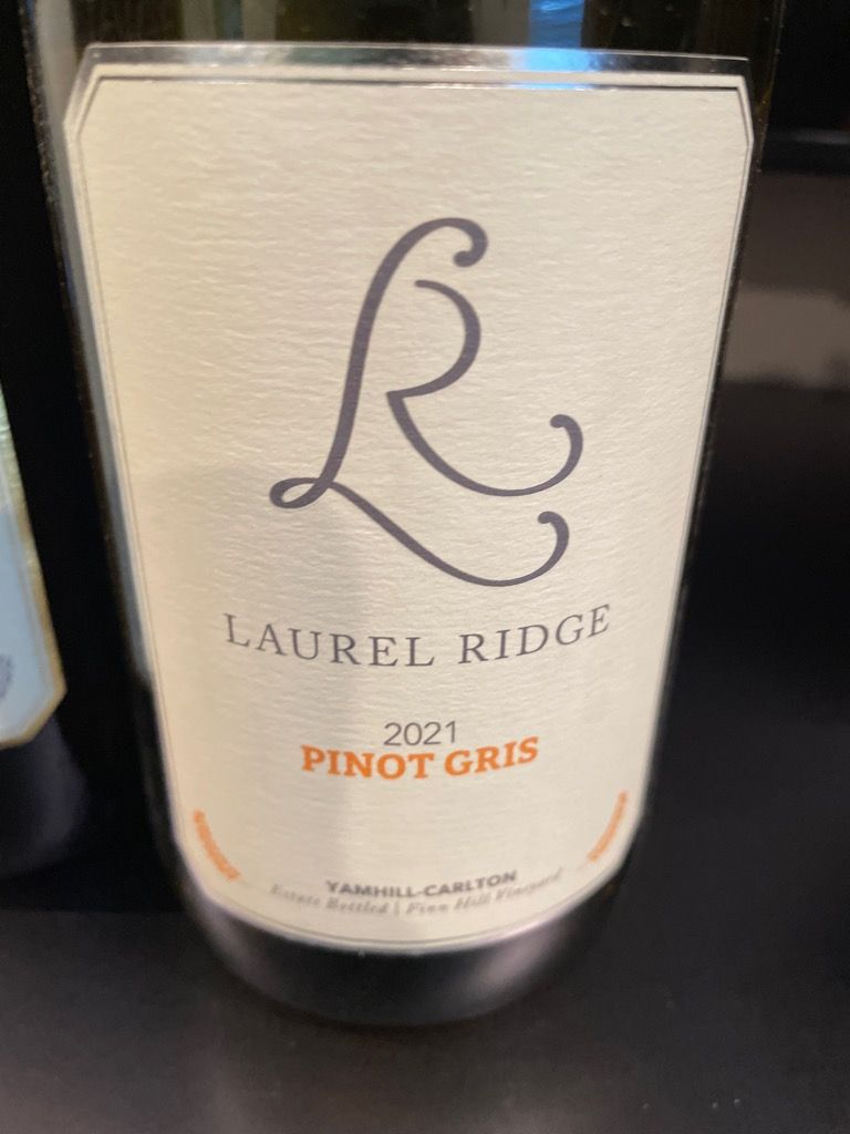 2021 Laurel Ridge Pinot Gris, USA, Oregon, Willamette Valley ...